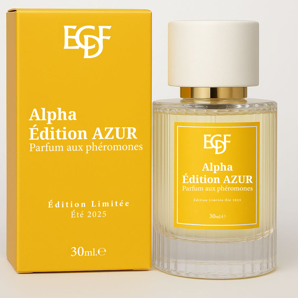 Parfum aux phéromones homme - ALPHA édition AZUR - Été 2025 – ECDF